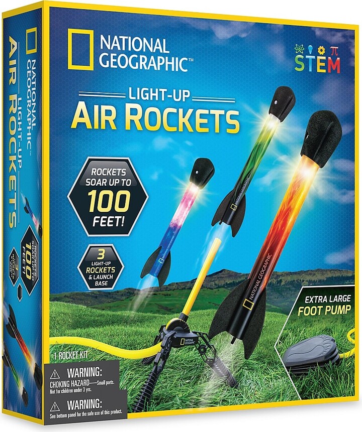 National Geographic Little Kid's & Kid's Light-Up Air Rockets ...