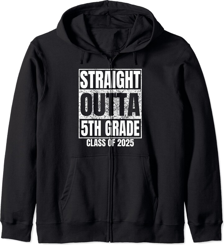 Straight Outta School Graduate Class 2025 Idea Tee Straight Outta 5th ...