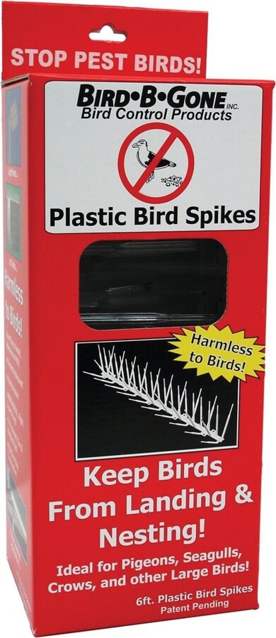 Bird B Gone Bird-b-Gone Humane 5 in. wide Plastic Bird Spikes ...