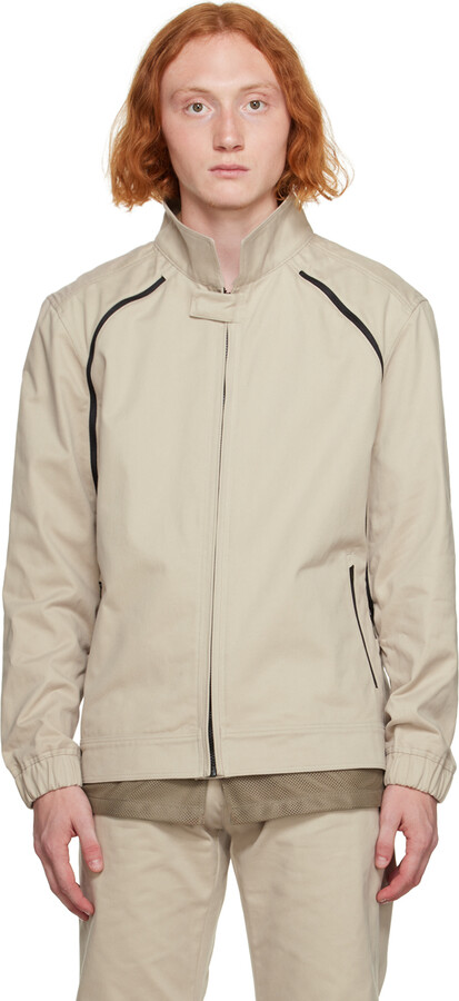 Olly Shinder Beige Quad Zip Jacket - ShopStyle