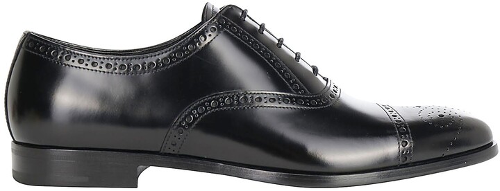 Prada Round Toe Brogues - ShopStyle Lace-up Shoes