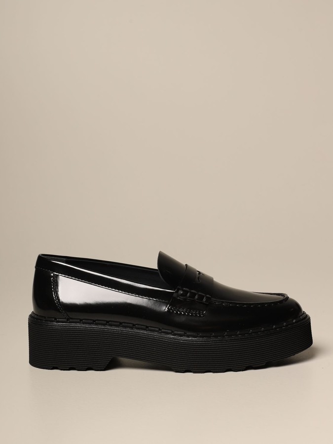 Tod's Loafers In Brushed Leather With Rubber Sole - ShopStyle Shoes