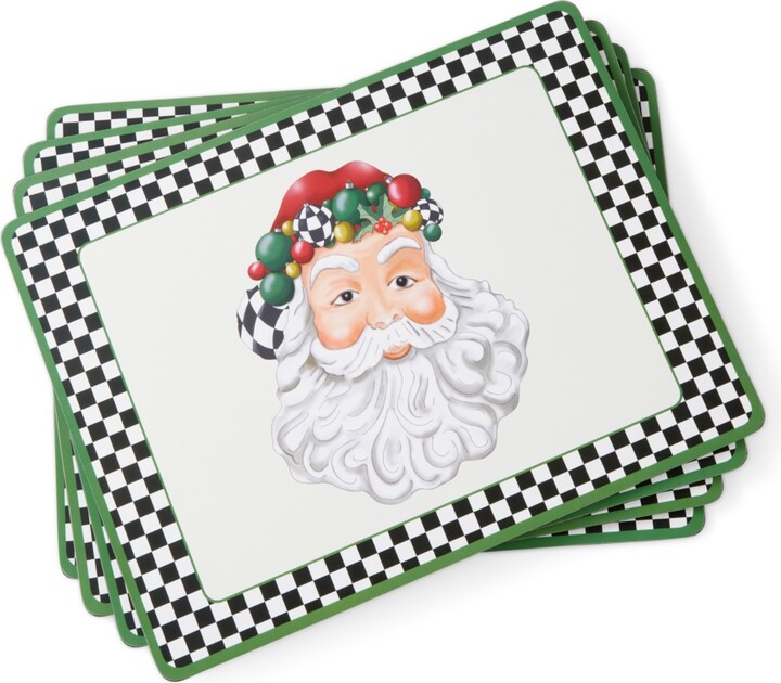 Spode Christmas Tree Black and White Christmas Set of 4 Mixed Snowman ...