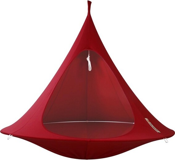 The Hamptons Collection 72” Red Two Person Hanging Cacoon Chair with ...