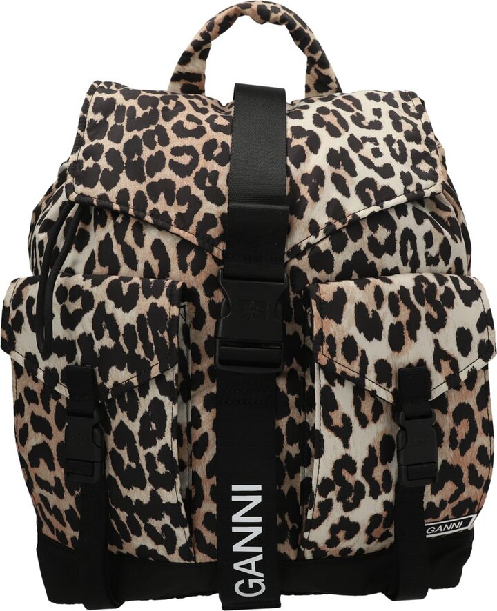 Ganni 'Leopard Tech' Backpack - ShopStyle