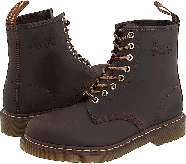 Dr. Martens 1460 Crazy Horse Leather Boots (Brown Crazy Horse) Boots ...