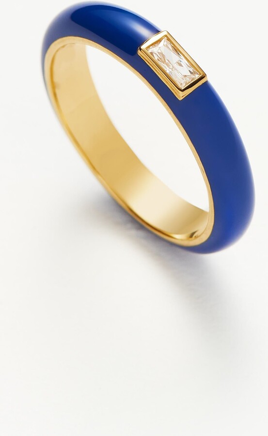 Enamel & Stone Stacking Ring - ShopStyle