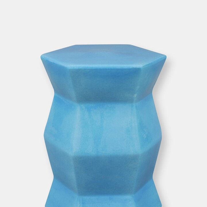 Sunnydaze Decor Moderno Geometric Ceramic Garden Stool - ShopStyle
