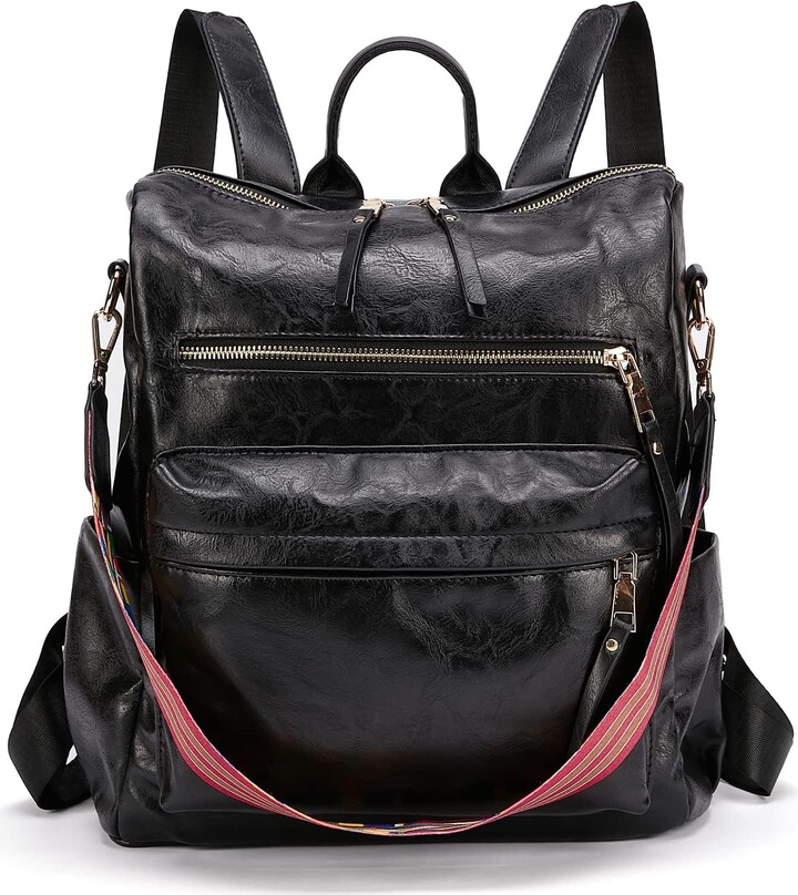 Woodland Leathers Anti-theft Back Pack Womans Ladies Backpacks Rucksack ...