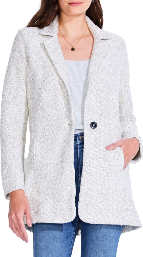Nic+Zoe Easy Bouclé Notch Lapel Blazer - ShopStyle