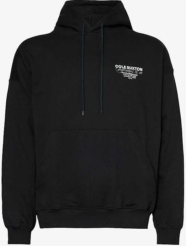 Cole Buxton Mens Vintage Black x Selfridges Logo-print Cotton-jersey ...
