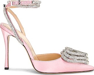 MACH & MACH Triple Heart High Heel in Pink - ShopStyle Closed Toe Pumps