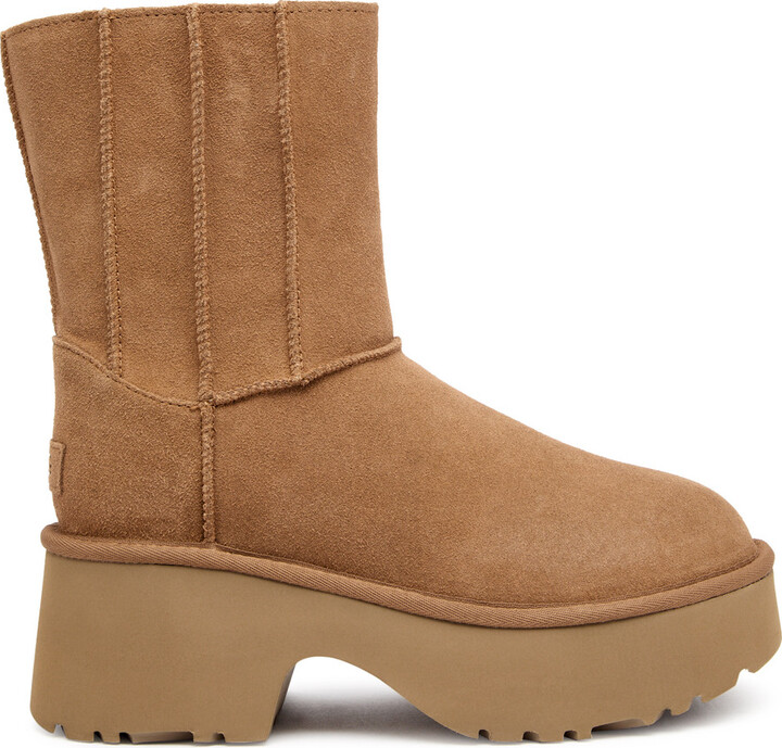 UGG Classic Twin Seam Suede Platform Ankle Boots - ShopStyle