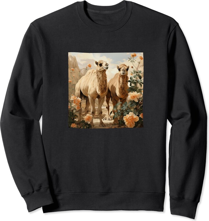 Camel Cottagecore Flowers Merch Camel Cottagecore Flowers Illustration ...