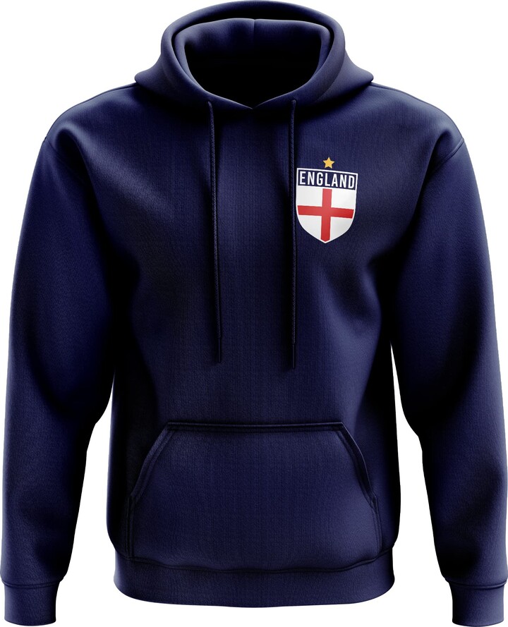 Purple Print House England Hoody for Men - England Flag Badge Retro ...