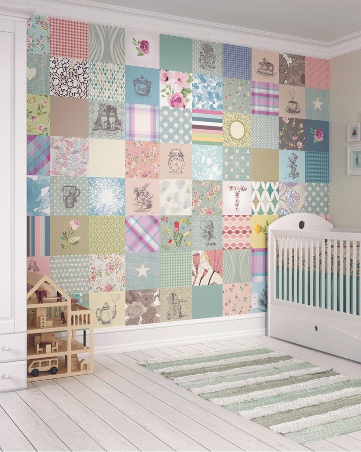 Origin Murals Patchwork Wall Mural Matt Smooth Paste the Wall Mural ...