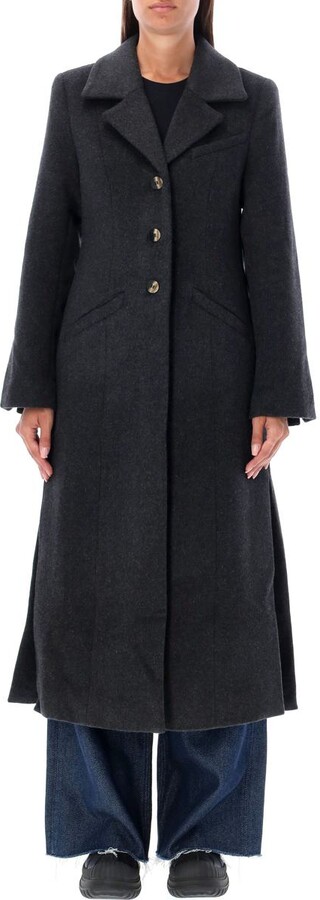 Ganni Fitted coat - ShopStyle