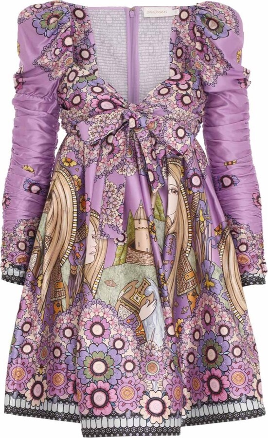 Zimmermann Cosmic Twist Front Mini Dress - ShopStyle