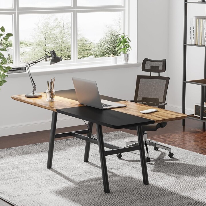 70.86 x 31.49 inch Large Executive Desk Office Desk Computer Table ...