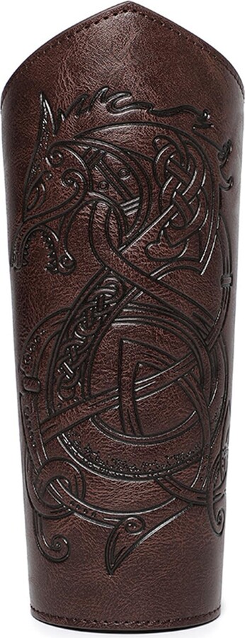 JUNNASALIKER Arm Guard Adjust Embossed Medieval Knight Arm Gauntlets ...
