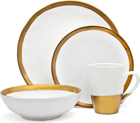 4pk Porcelain Terre D'or Dinnerware Set - Godinger Silver - ShopStyle