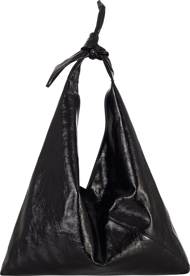 JIMBA Mini Ritz In Black Patent Leather - ShopStyle Hobo Bags