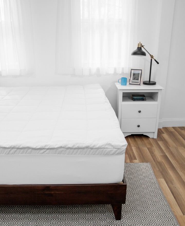 SensorGel SlumberMax Hybrid 4-Inch Memory Foam and Lux Fiber Mattress ...