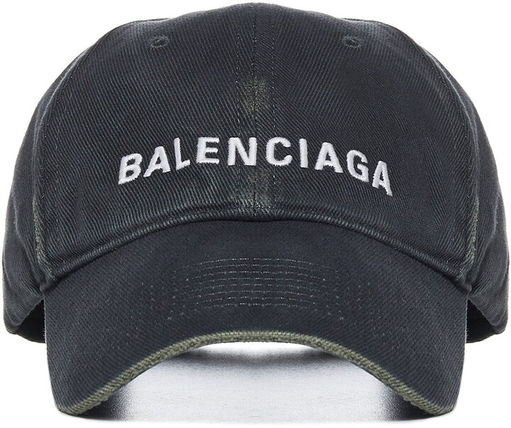 Balenciaga Logo Embroidered Baseball Cap - ShopStyle Hats