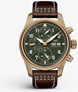 IWC SCHAFFHAUSEN Mens Bronze IW387902 Pilot’s Watch Chronograph ...