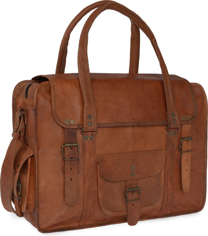 VIDA VIDA - Vida Vintage Leather Travel Bag Extra Large - ShopStyle ...