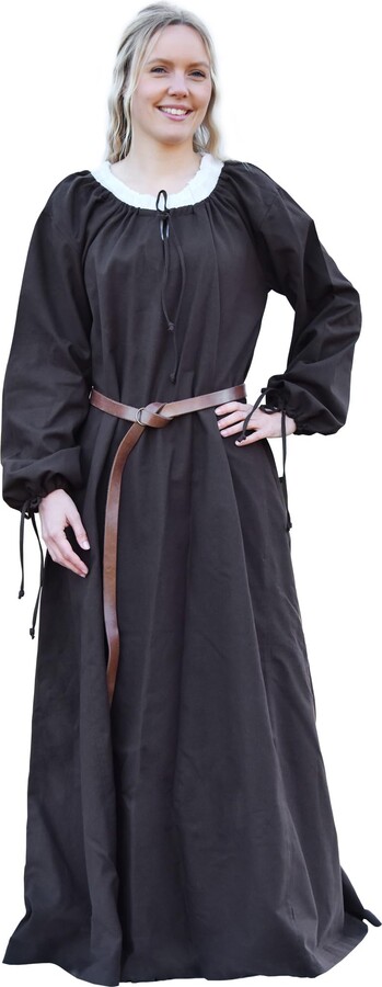 Battle-Merchant Medieval Dress Ana Women's Viking Costume Long Sleeve ...