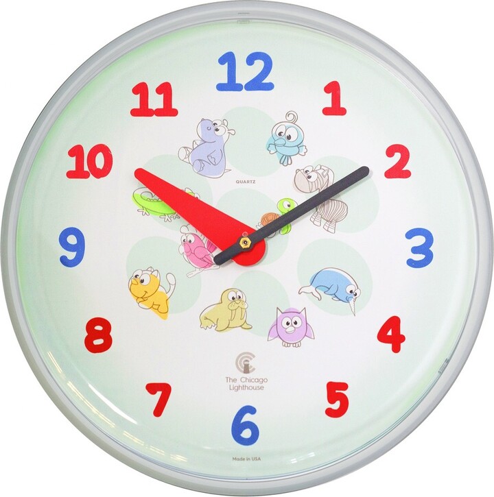 The Chicago Lighthouse 12.75" x 1.5" Cartoon Animals Children's Wall ...