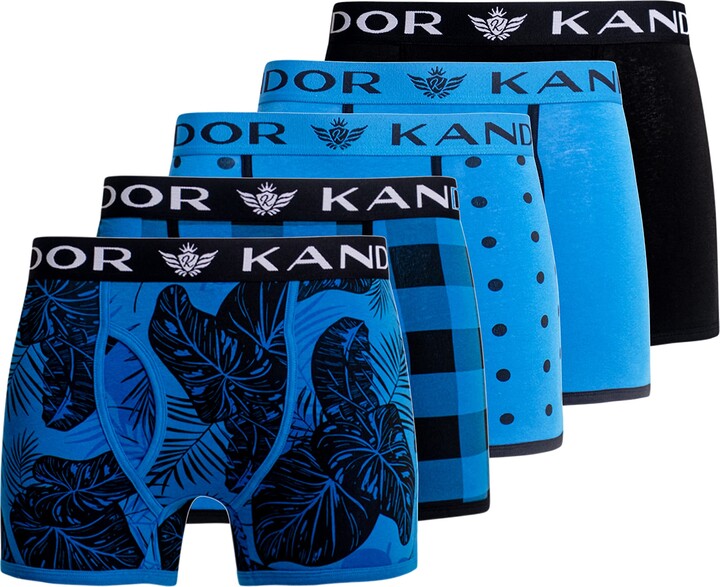 Kandor Mens Boxers Shorts (5 Pack) Multipacked Underwear Briefs Gift ...