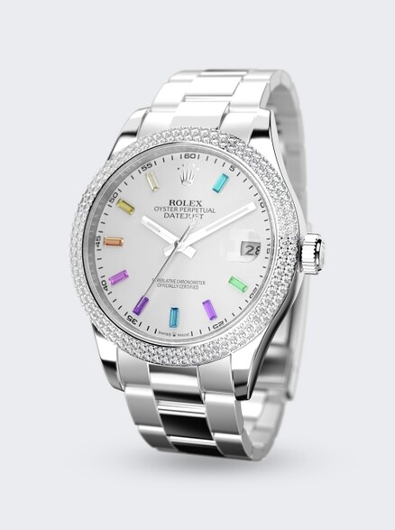 PRIVATE LABEL LONDON Rolex Datejust 36mm Silvery White Dial - ShopStyle ...