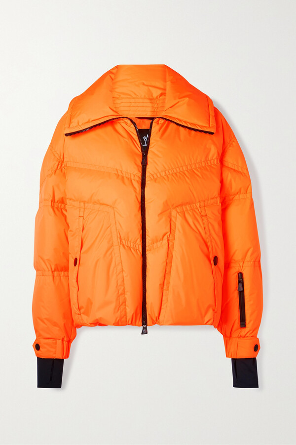 MONCLER GRENOBLE Cluses Quilted Neon Shell Down Jacket - Orange - ShopStyle