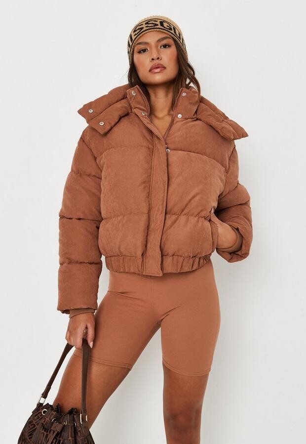 Missguided Petite Sand Soft Touch Ultimate Plush Puffer Jacket - ShopStyle