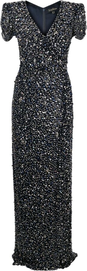 Jenny Packham Jean sequin-embellished dress - ShopStyle