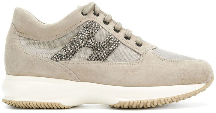Hogan Beige Interactive Sneakers - ShopStyle