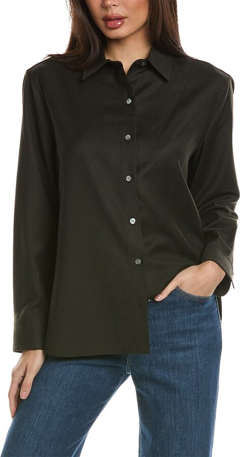 Theory Classic Menswear Wool Top - ShopStyle