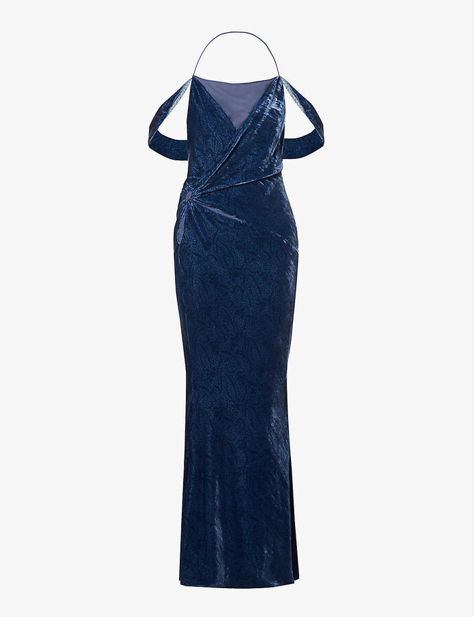 MON VINTAGE BY MARIE BLANCHET Pre-loved John Galliano velvet gown ...