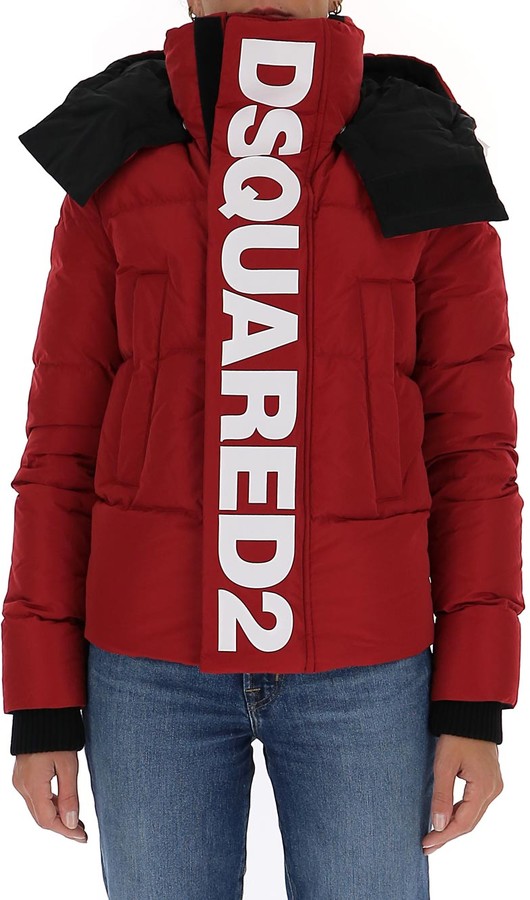 DSQUARED2 Logo Hooded Down Jacket - ShopStyle