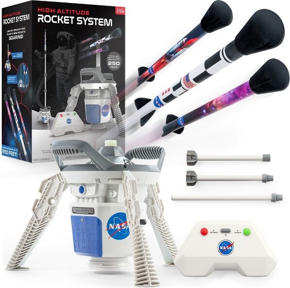 Blue Marble NASA Air Rocket Launcher Kit - Launch Model Rockets Up To ...