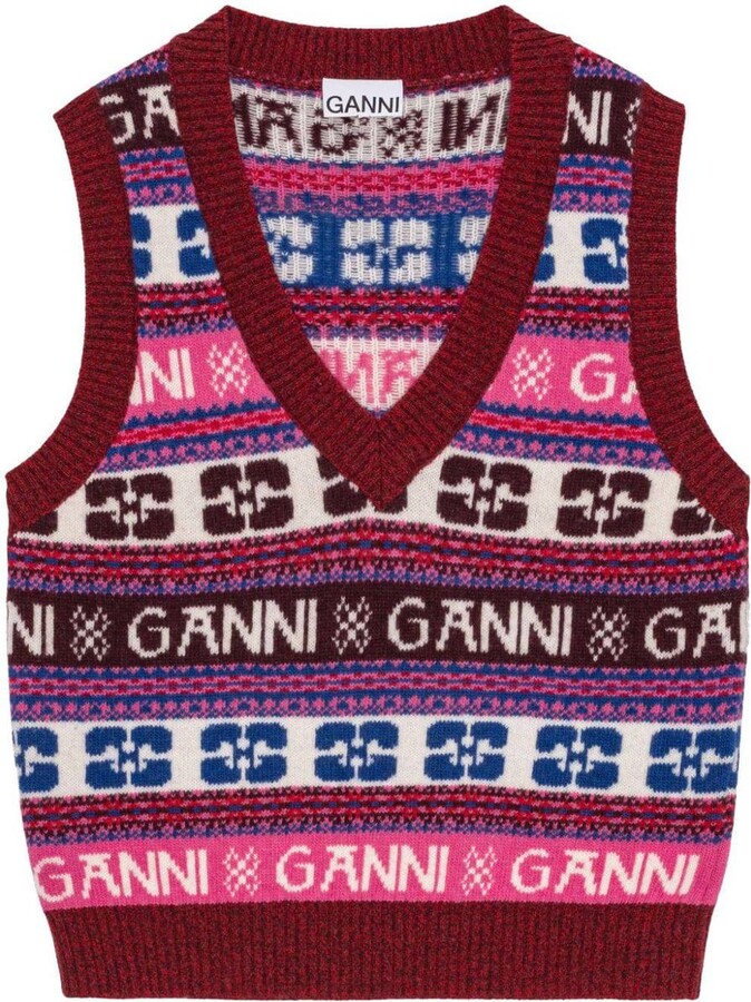 Ganni Logo vest - ShopStyle