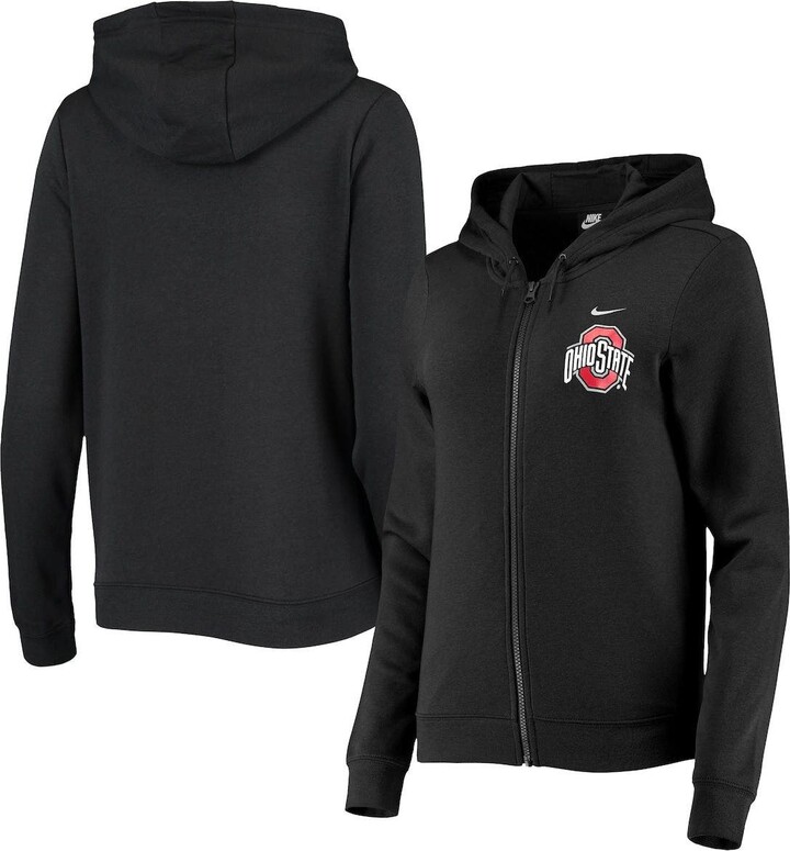 Nike Women's Black Ohio State Buckeyes Varsity Fleece Full-Zip Hoodie ...