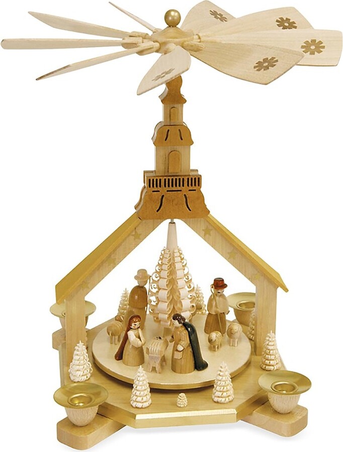 Alexander Taron Richard Glaesser Wood Nativity Scene Pyramid ...