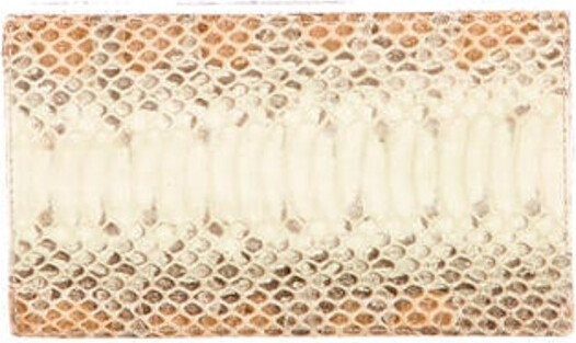 Nancy Gonzalez Crocodile-Trimmed Python Box Clutch - ShopStyle