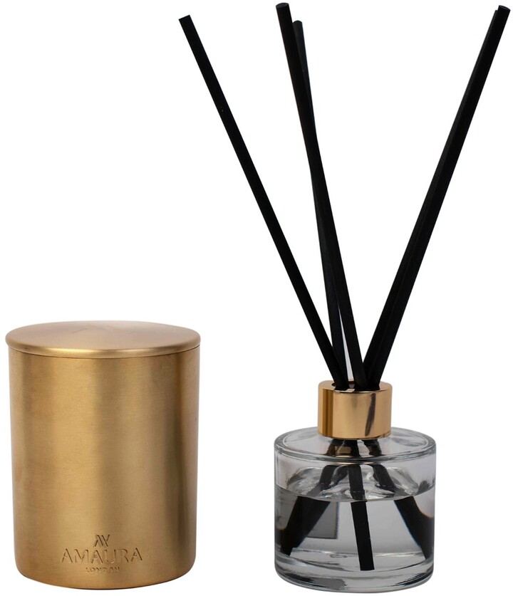 Amaura London - Luxury Candle & Diffuser Gift Set In Ignite - Oud ...