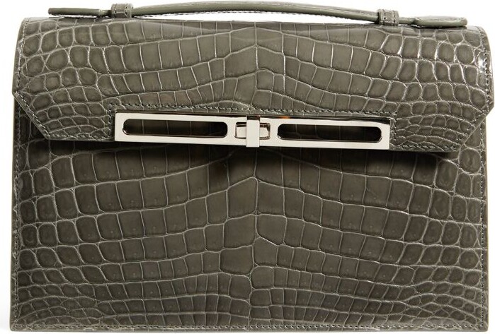 Llora Crocodile Emma Top-Handle Bag - ShopStyle