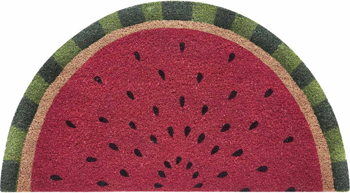 Mainstays Red Watermelon Half Circle Outdoor Coir Doormat, 17" x 30 ...