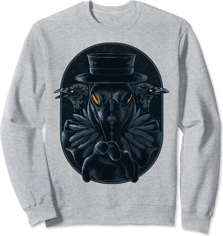 Goth SCP Plague Doctor Medicines Gothic Creepy Plague Doctor With Raven ...